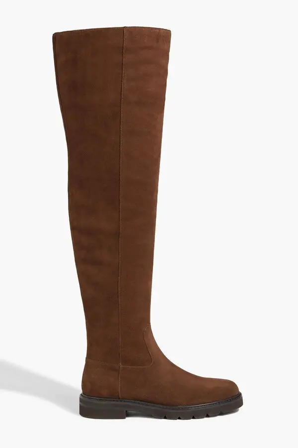 STUART WEITZMAN Suede Over-the-knee Boots - Brown