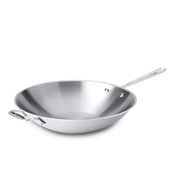 ALL-CLAD D3 Steel 14 Open Stir Fry Pan - Stainless