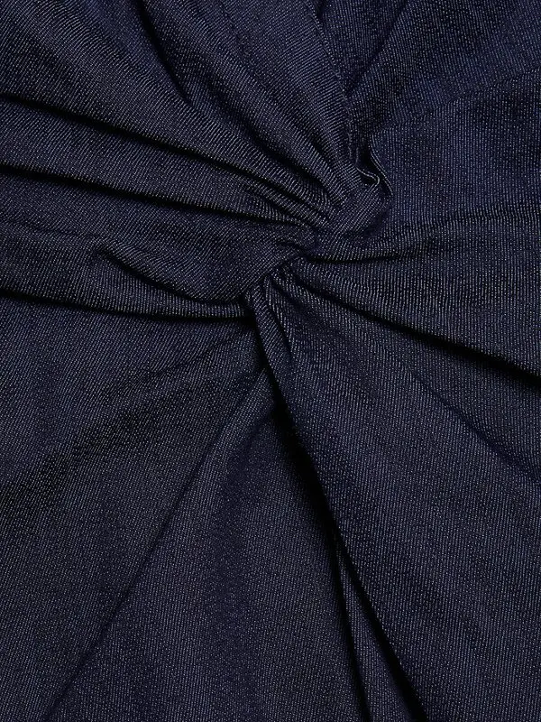 Cinq À Sept Mckenna Twist-front Denim Minidress