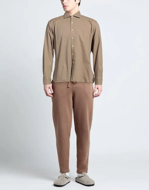 ALESSANDRO GHERARDI Shirt Size Cotton, Elastane - Beige