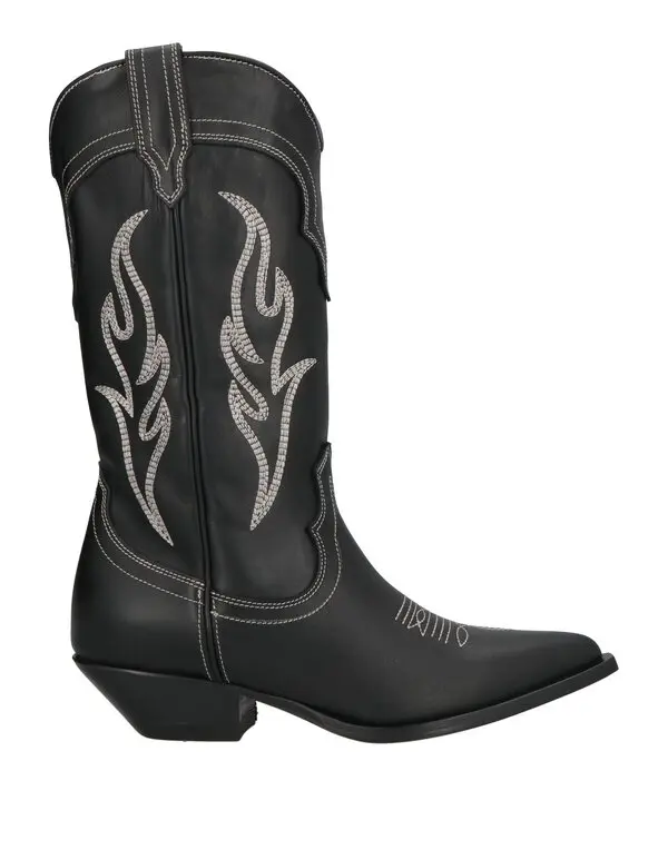 SONORA Leather Cowboy Ankle Boots