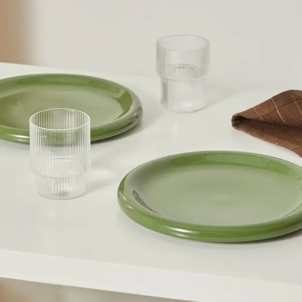 HAY Barro Dinner Plate Set Of 2 - Green
