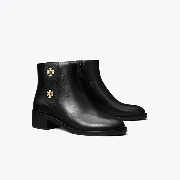 Tory Burch Turnlock Ankle Boot - Perfect Black