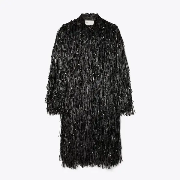 Tory Burch Fringe Coat