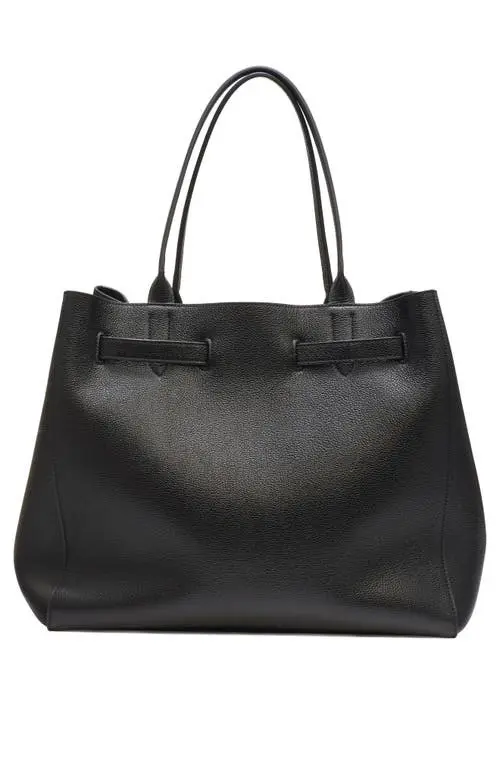 TOM FORD Large Audrey Grained Leather Tote - 1n001 Black