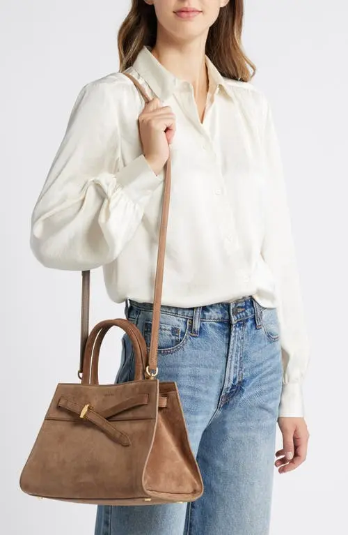 Veronica Beard Suede Tote Bag - Bark