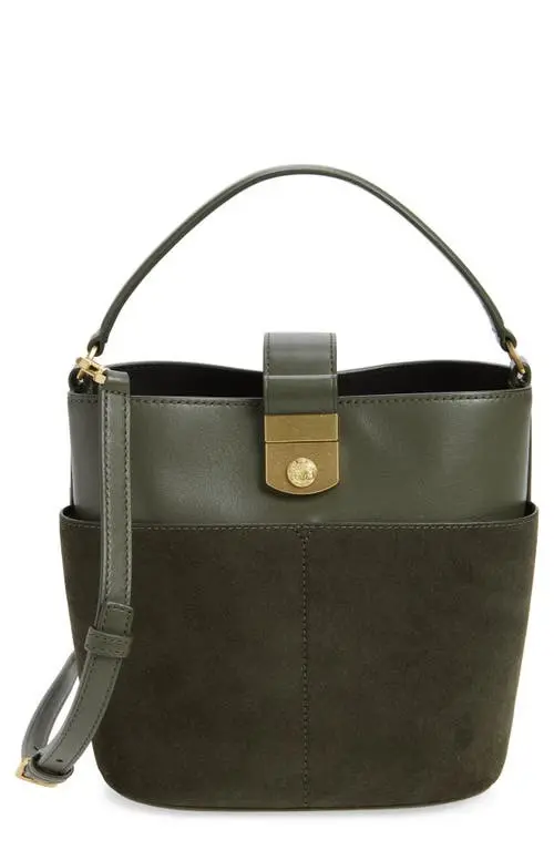 Veronica Beard Leather Bucket Bag