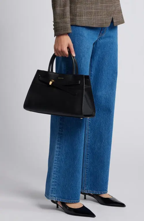 Veronica Beard Dash Leather Tote - Black