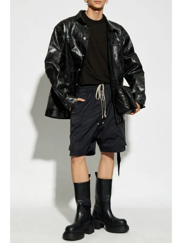 Rick Owens Jumbo Worker Jacket - Black