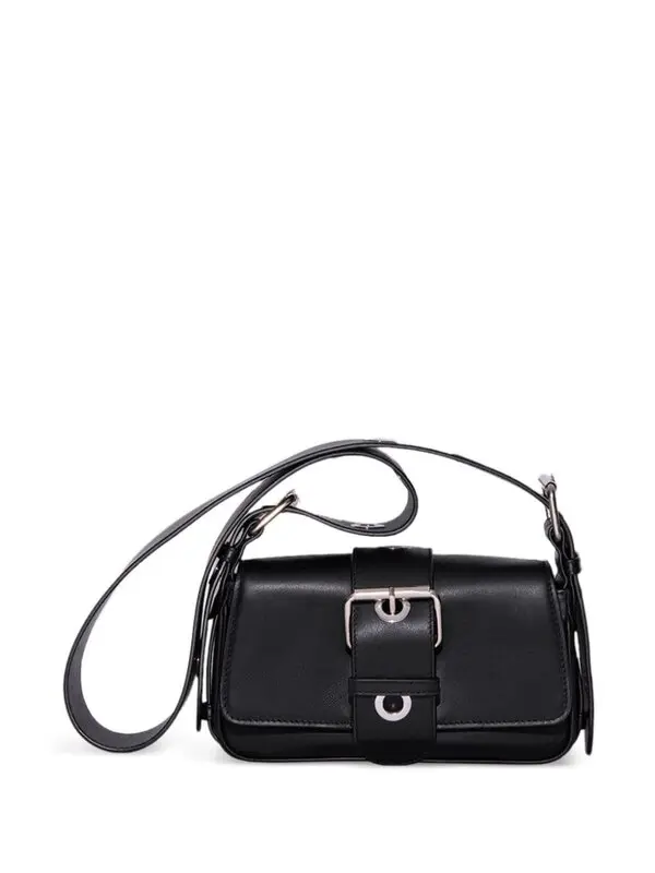 By Far Eloise Leather Shoulder Bag - Black