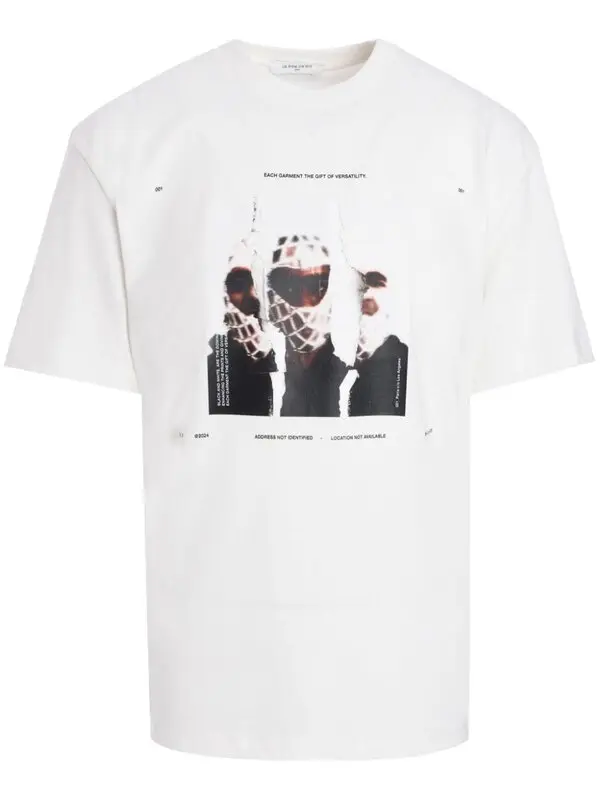IH NOM UH NIT Graphic-print Cotton T-shirt - White