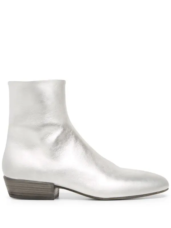 Marsèll Granblocco Metallic-leather Ankle Boots