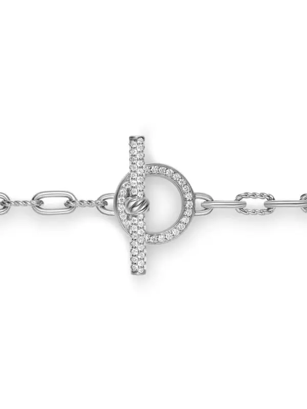 David Yurman Dy Madison Diamond Necklace - Silver