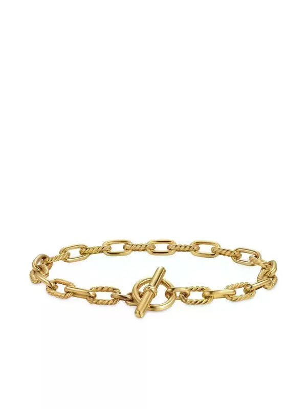 David Yurman 18kt Yellow Toggle Chain Bracelet - Gold