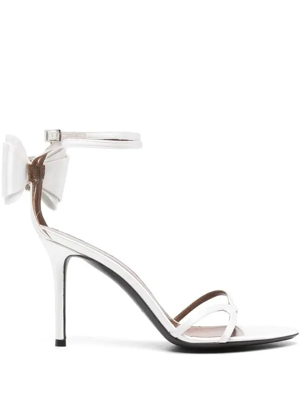 GIUSEPPE ZANOTTI 100mm Papillon Sandals - White
