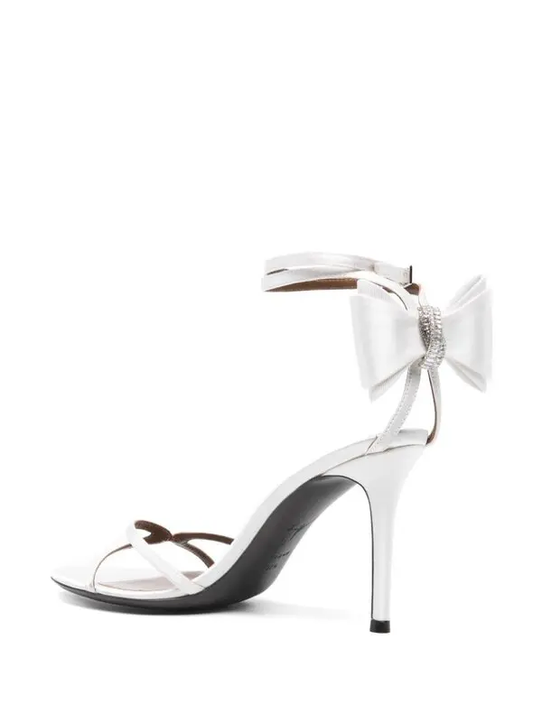 GIUSEPPE ZANOTTI 100mm Papillon Sandals - White