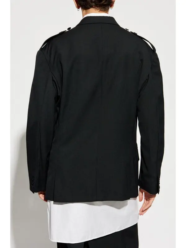 Yohji Yamamoto Wool Double-breasted Blazer