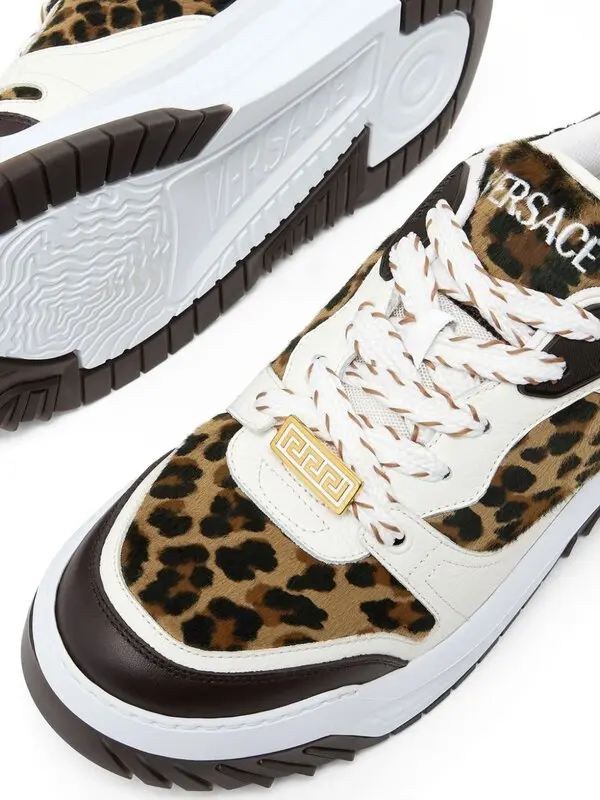 Versace Odissea Leopard-print Sneakers