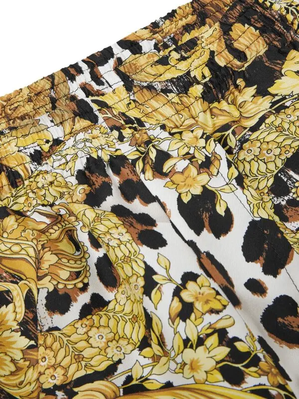 Versace Wild Barocco Silk Shorts