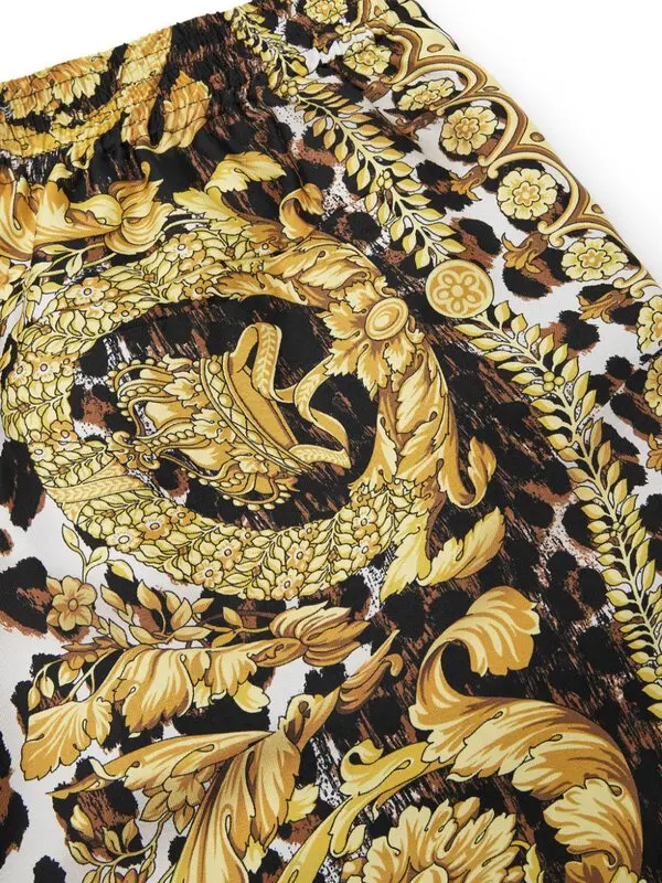 Versace Wild Barocco Silk Shorts