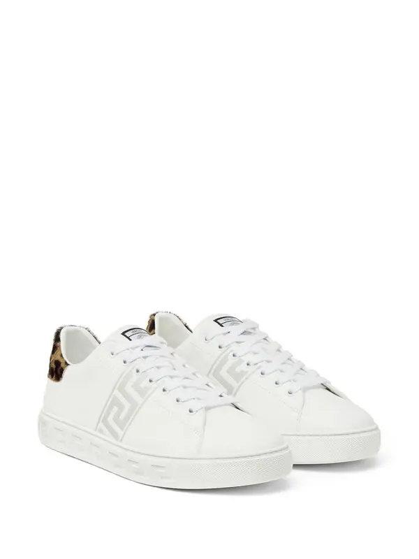 Versace Greca Pony-effect Sneakers
