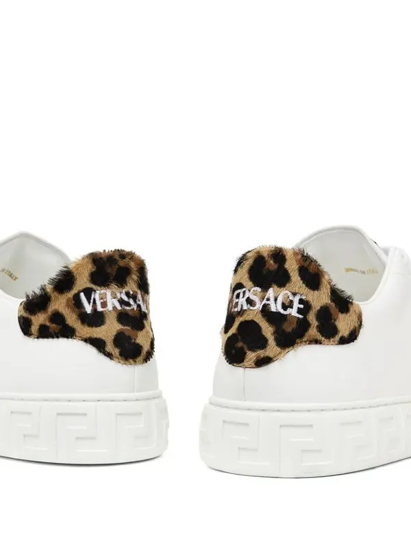 Versace Greca Pony-effect Sneakers