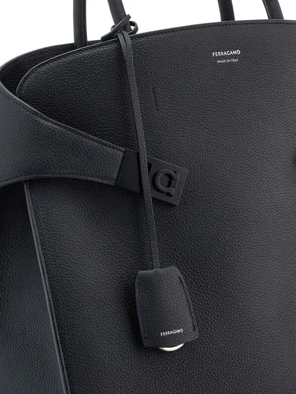 FERRAGAMO Hug Tote Bag - Black