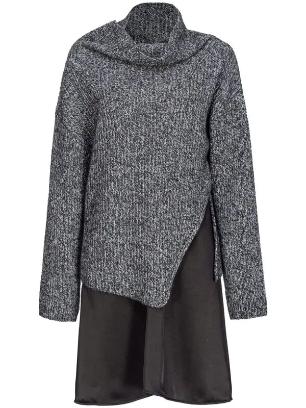 Pinko Layered Knitted Dress - Grey