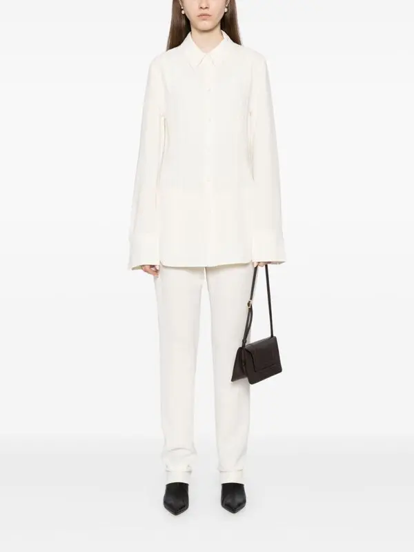 TOTEME Low-waist Slim Trousers - Neutrals