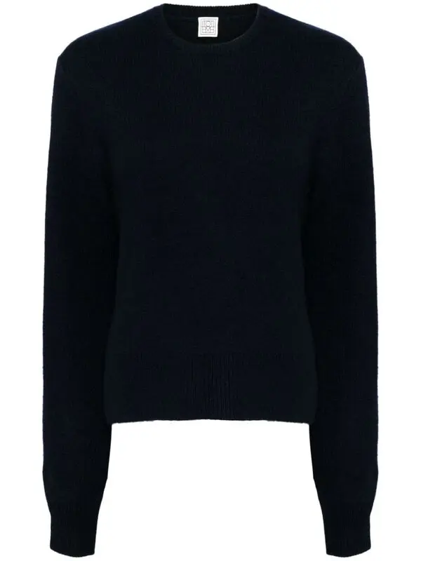 TOTEME Cropped Crew Neck Jumper