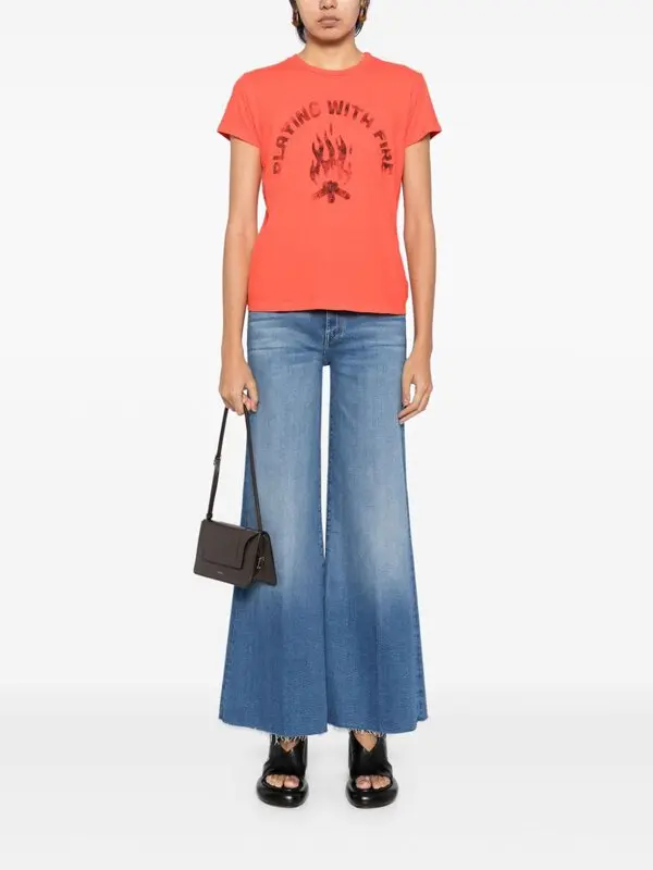 MOTHER The Roller Fray Jeans - Blue