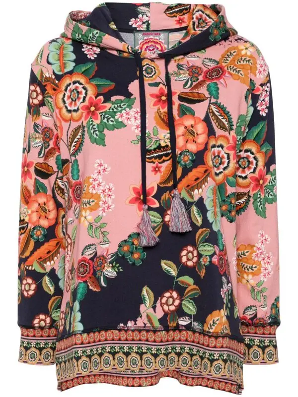 Johnny Was High-low Hem Hoodie - Pink