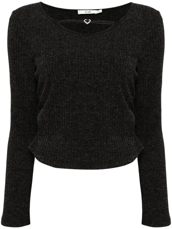 B+AB Cut-out Ribbed Top