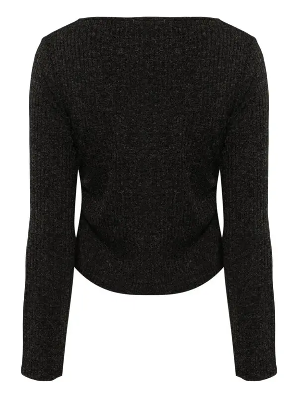 B+AB Cut-out Ribbed Top