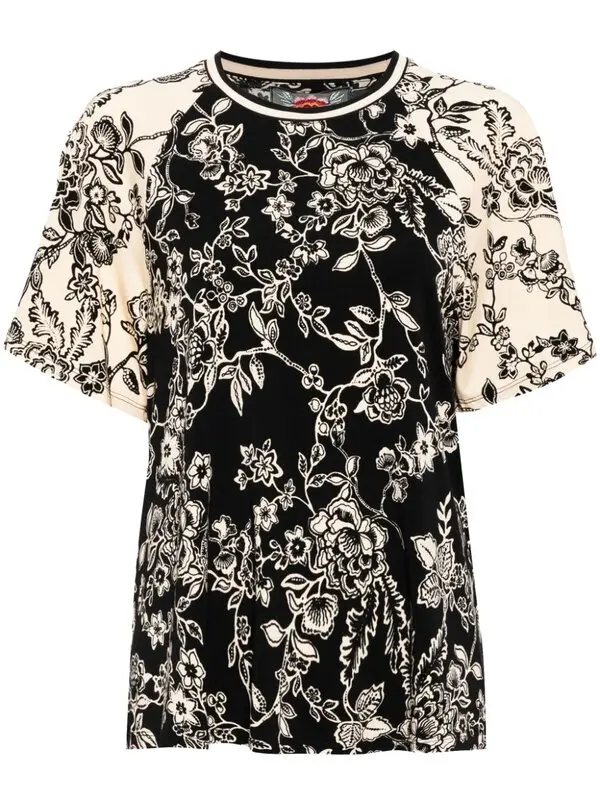 Johnny Was Janie Favorite T-shirt - Black