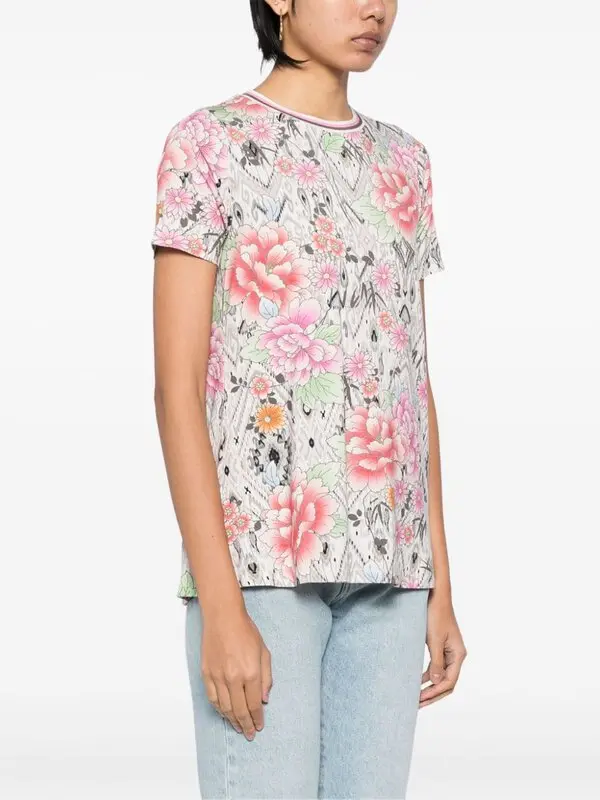 Johnny Was Janie Printed T-shirt - Pink