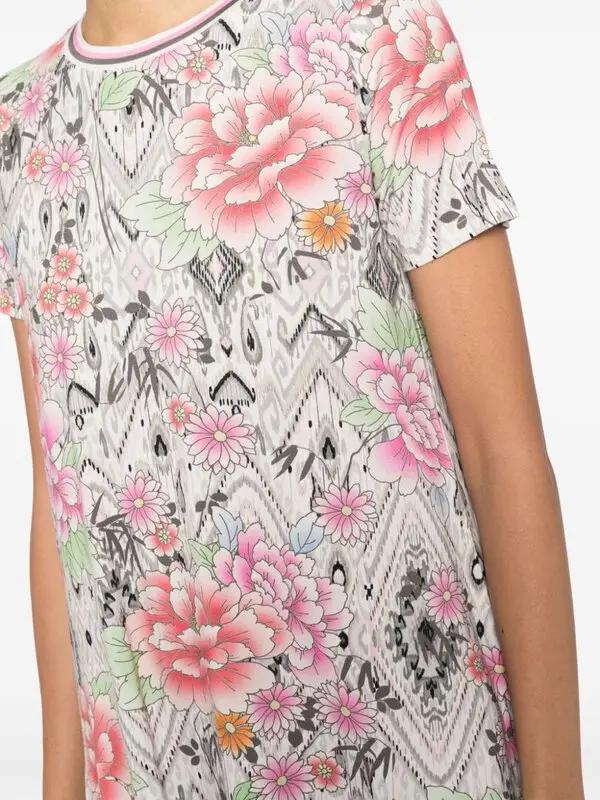 Johnny Was Janie Printed T-shirt - Pink