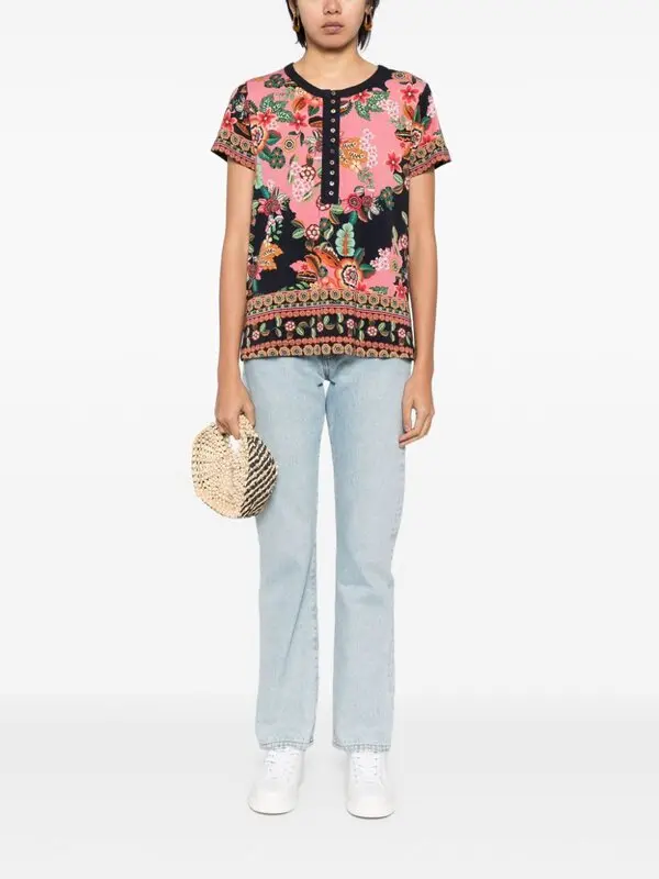 Johnny Was Janie Printed T-shirt