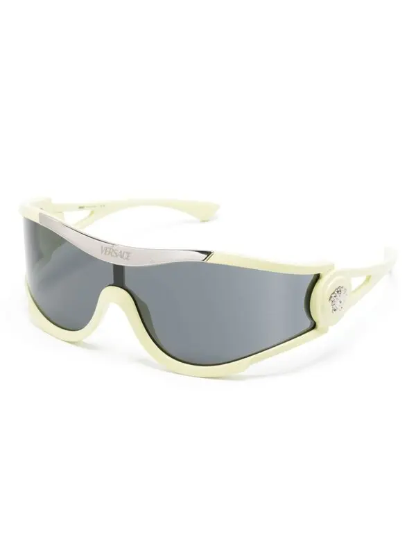 Versace Medusa Geometric-frame Sunglasses - Yellow
