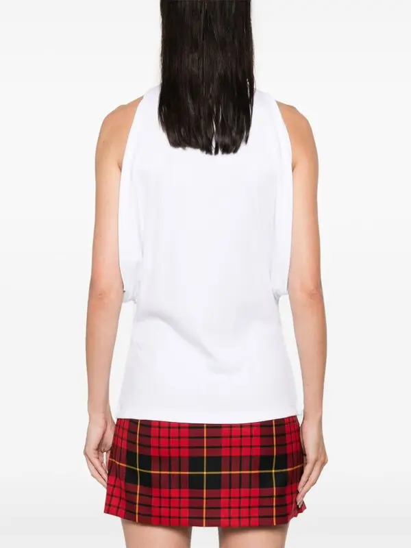 Alexander McQueen Draped Armhole T-shirt - White