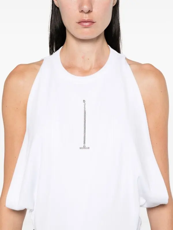 Alexander McQueen Draped Armhole T-shirt - White