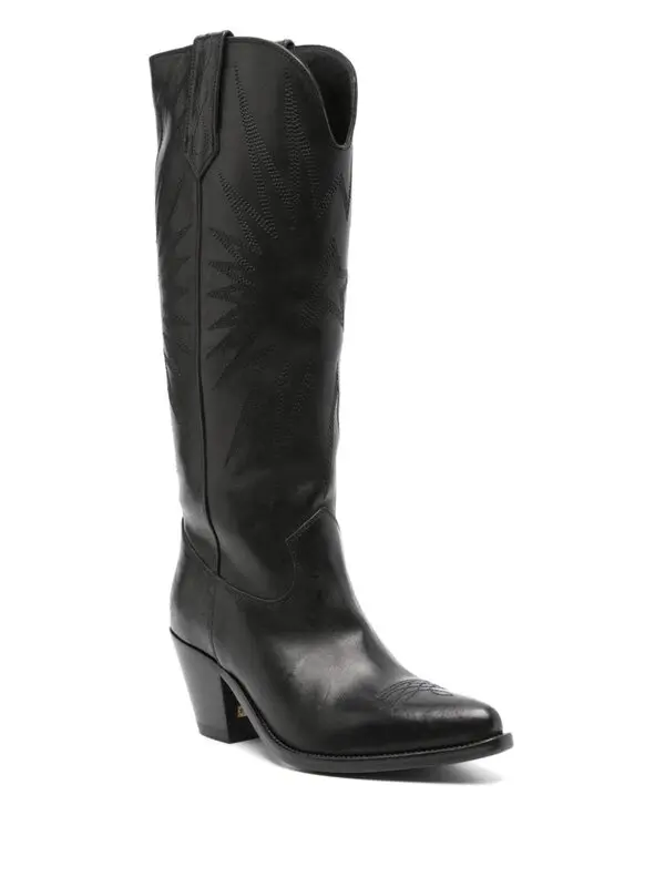 GOLDEN GOOSE Wish Star Boots In Leather