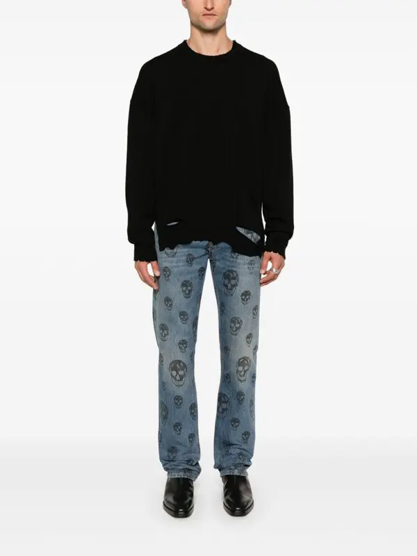 Alexander McQueen Skull-print Jeans