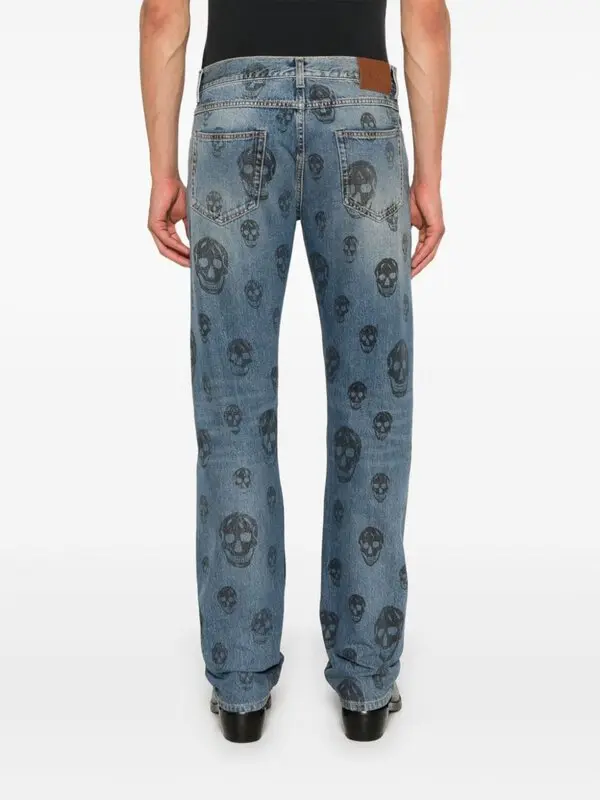 Alexander McQueen Skull-print Jeans