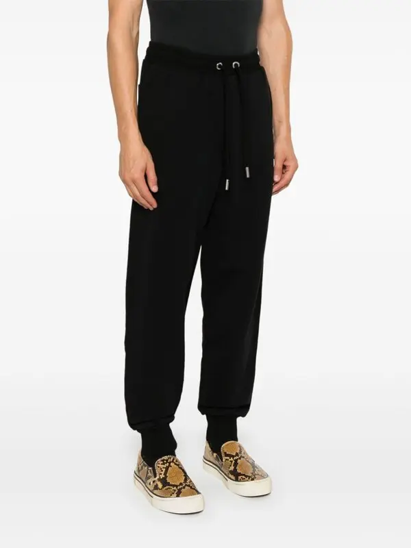 AMI Paris De Coeur-motif Track Pants - Black