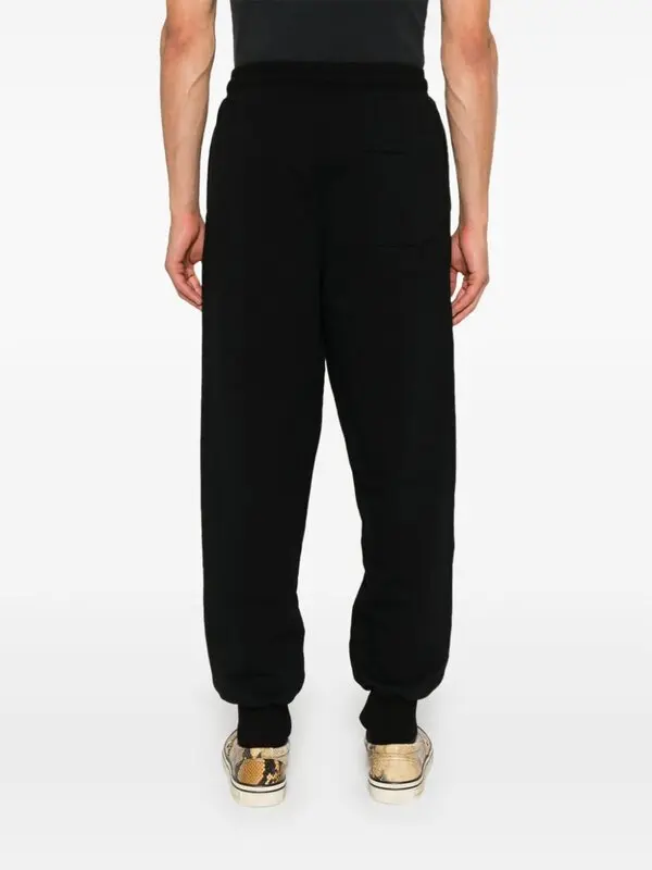 AMI Paris De Coeur-motif Track Pants - Black