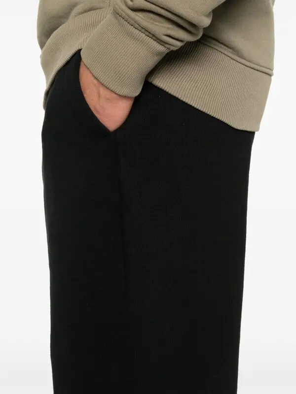 AMI Paris De Coeur-motif Track Pants - Black