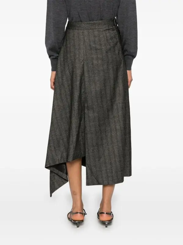 Remain Birger Christensen Striped Draped Skirt