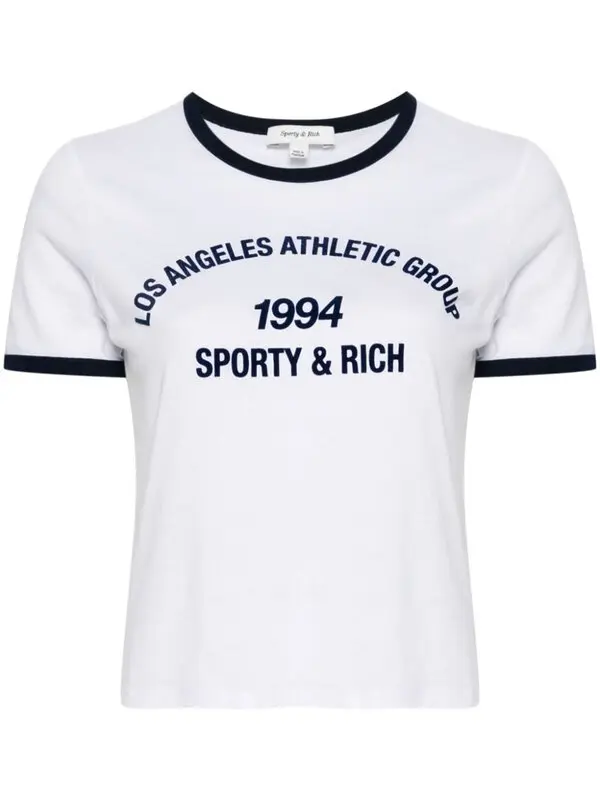 SPORTY & RICH Text-print T-shirt