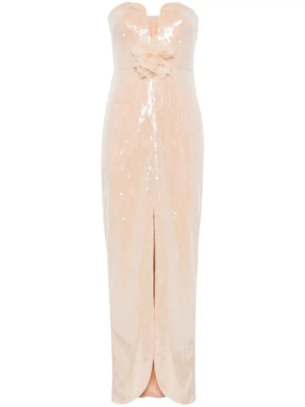 SELF-PORTRAIT Sequin-embellished Maxi Dress